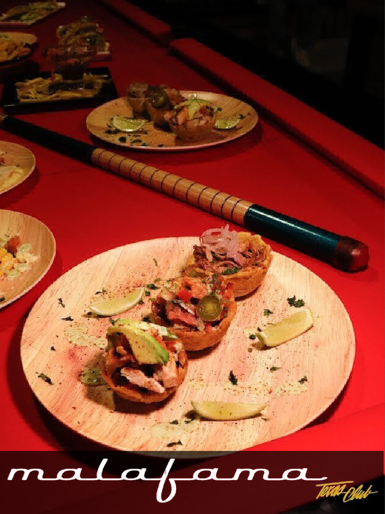 Menú de Comida Mexicana Malafama | PDF | Alimentos | Cocina