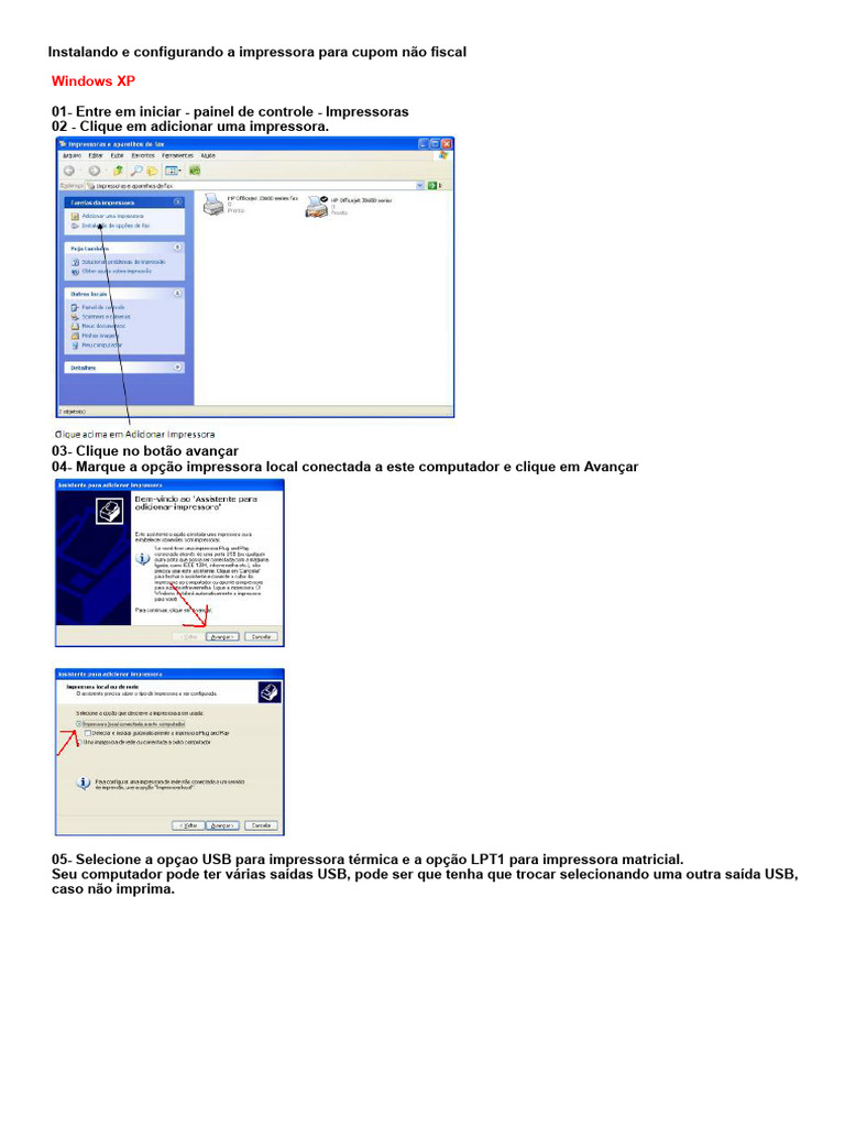 Instalando A Impressora Cozinha | PDF | Impressora (informática) | USB