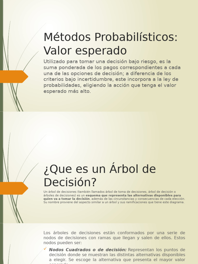Que Es Un Árbol de Decisión - VE | PDF