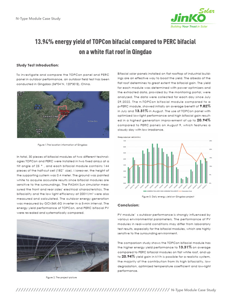 TOPCon vs PERC Bifacial Panel Performance | PDF | Photovoltaics | Solar ...