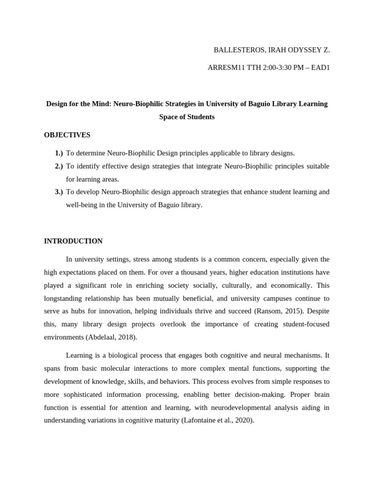 Arresm11 - Introduction & Working Title | PDF | Learning | Cognition