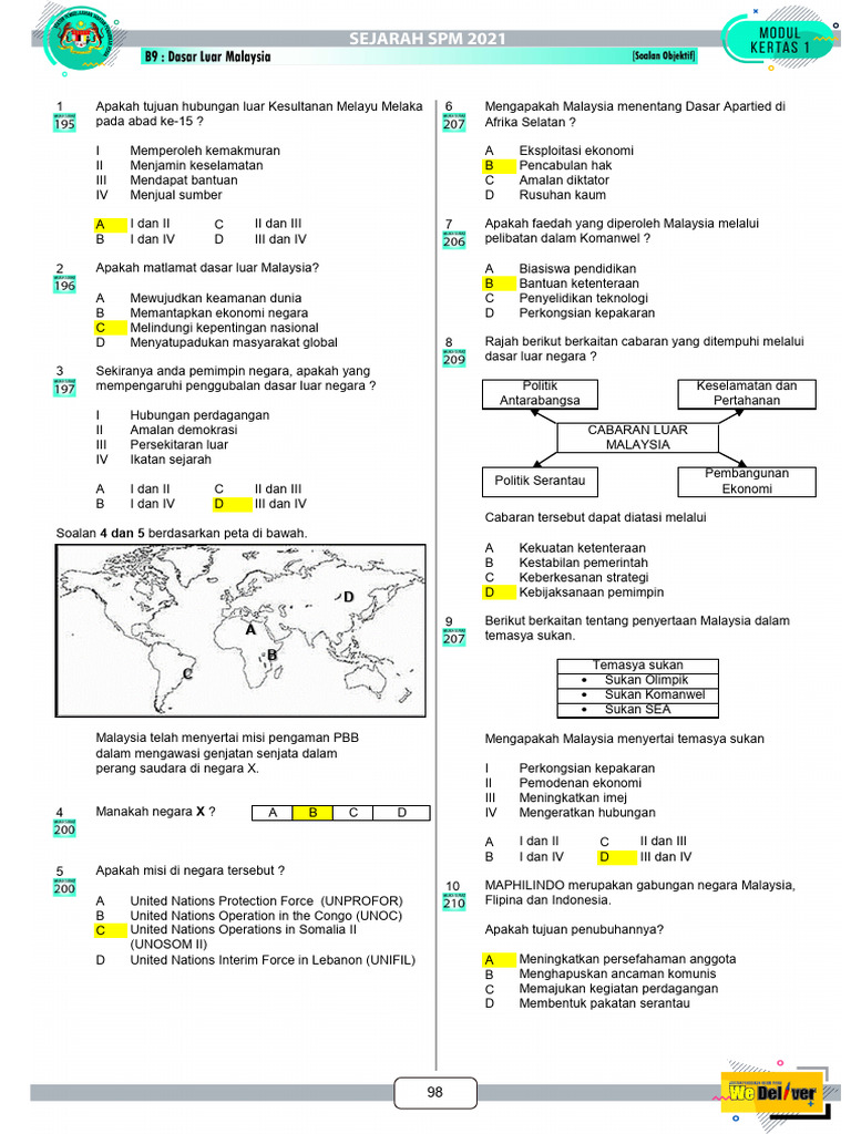 002 MODUL T2V SEJARAH K1 GURU-98-102 | PDF