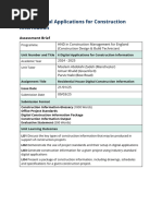 Unit 6 Digital Applications For Construction Information Assignment Brief | PDF | Information ...