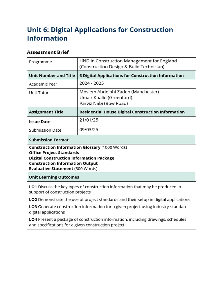 Digital Tools for Construction Students | PDF