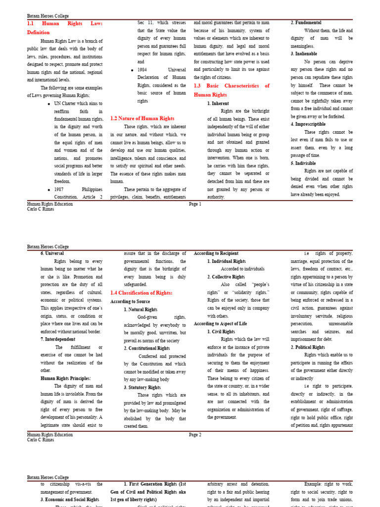 Human Rights Education Module 1 and 2 | PDF | Human Rights | Justice