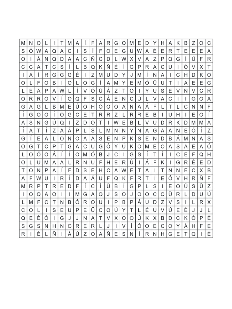 Sopa de Letras Geografia de Chiapas SR | PDF