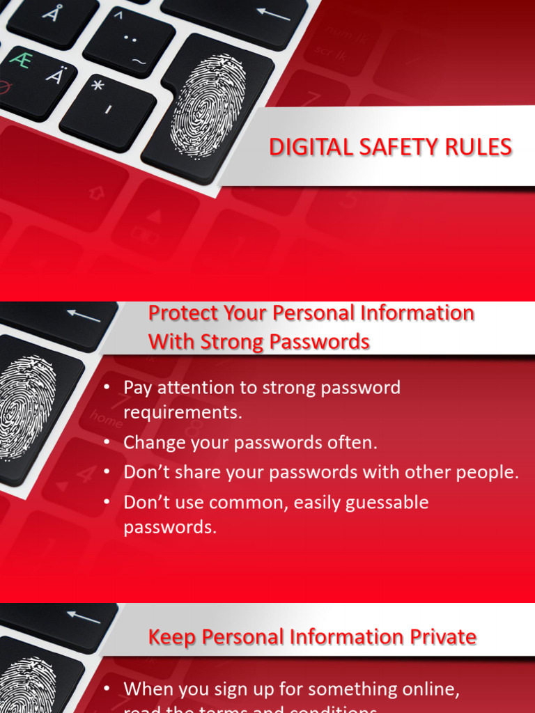 Digital Safety Rules | PDF