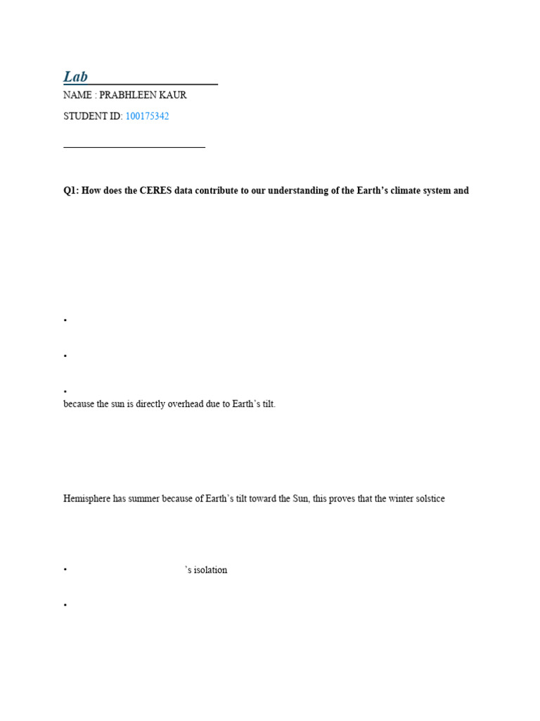 Lab Radiation Balance | PDF | Applied And Interdisciplinary Physics ...