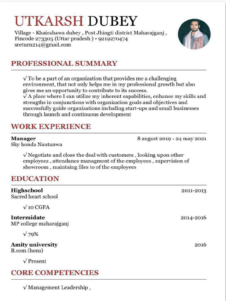 Utkarsh Dubey Resume | PDF