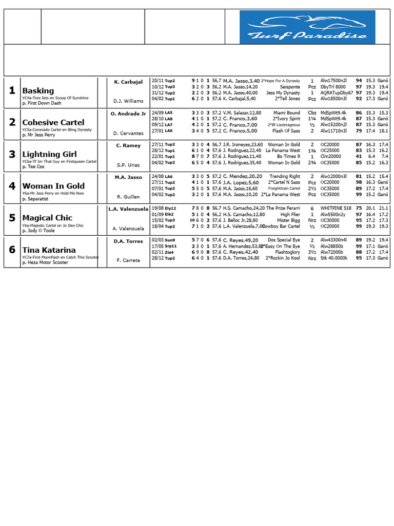Turf Paradise Race Card March 3, 2025 | PDF | Horses | Horse Breeding ...