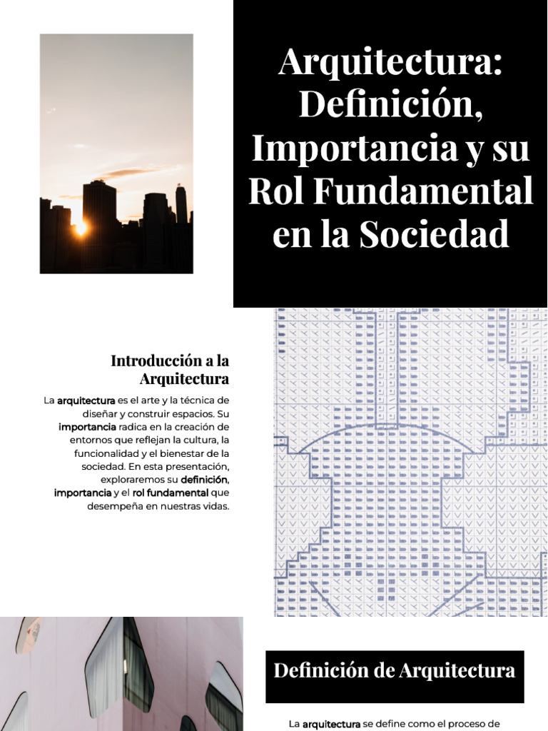 Arquitectura Definicion Importancia y Su Rol Fundamental en La Sociedad ...