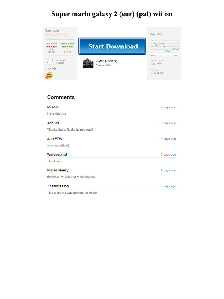 Super Mario Galaxy 2 Eur Pal Wii Iso | PDF