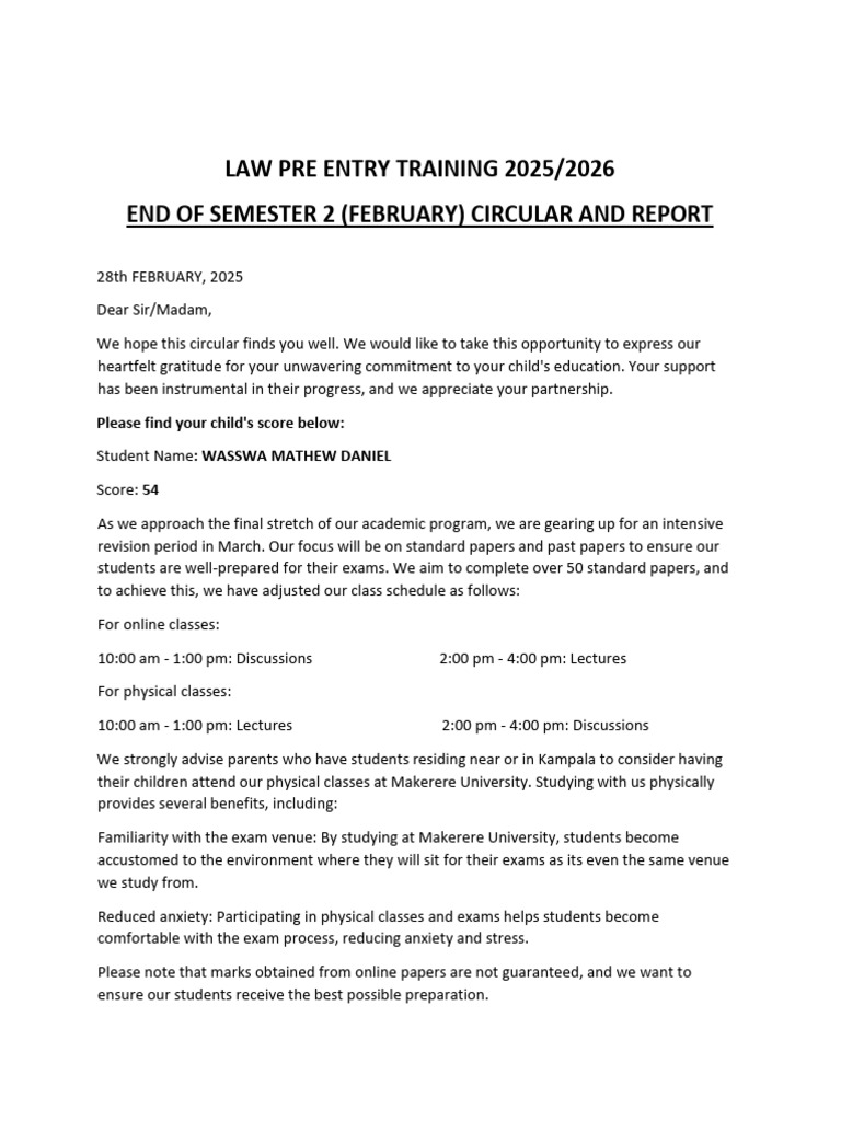 Law Pre-Entry Training Update 2025 | PDF