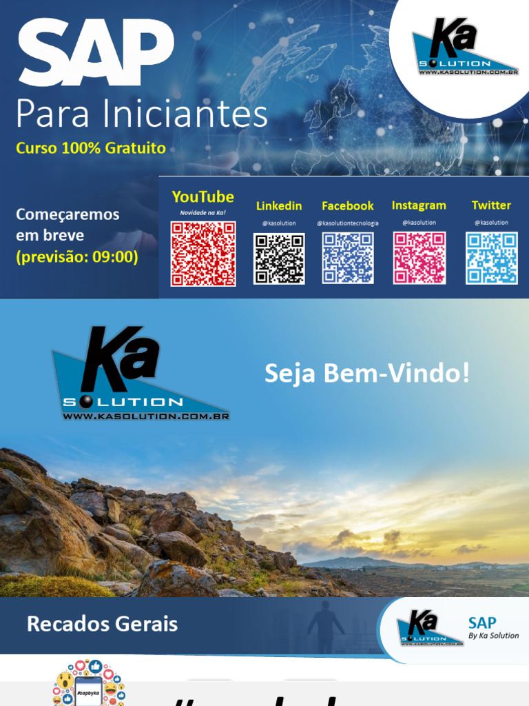 Curso Gratuito de Introdução ao SAP | PDF | Planejamento de recursos ...