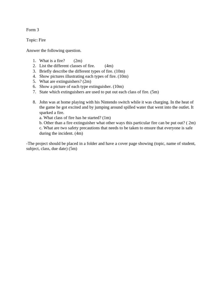 Form 3 Project Complete | PDF
