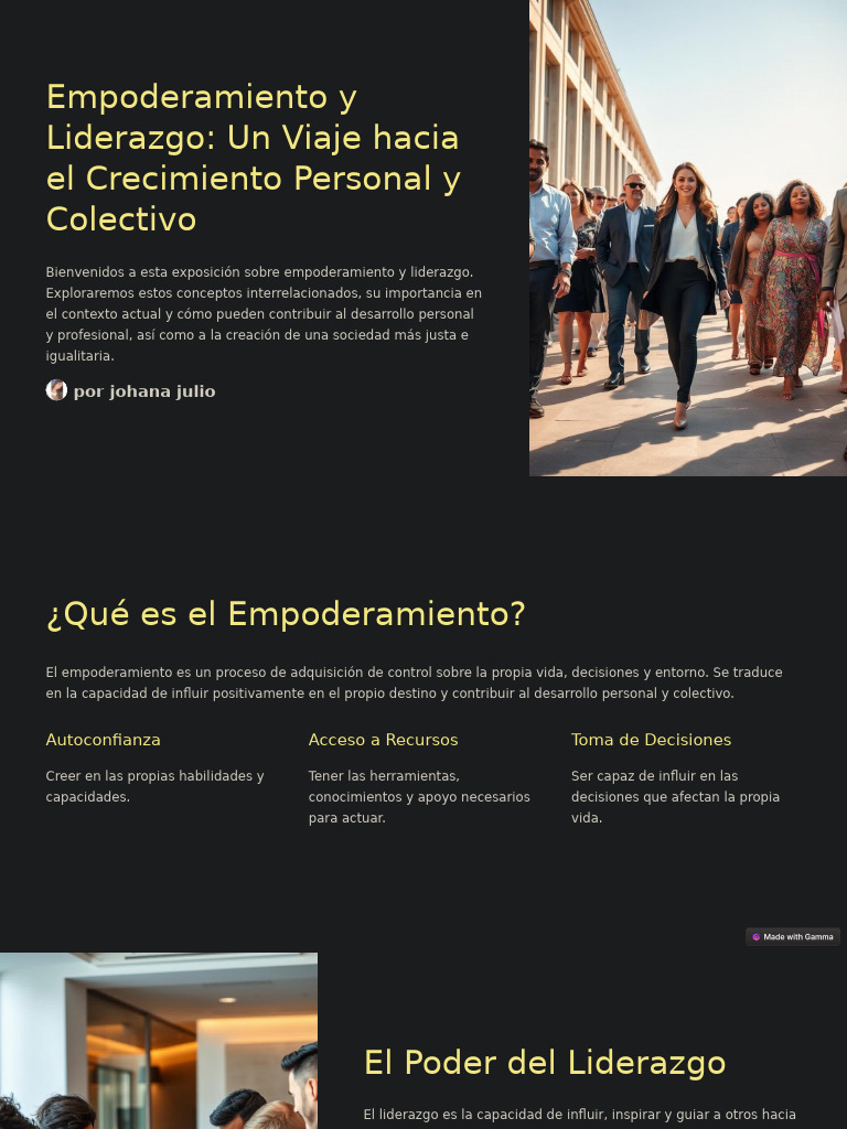 Empoderamiento y Liderazgo Un Viaje Hacia El Crecimiento Personal y ...