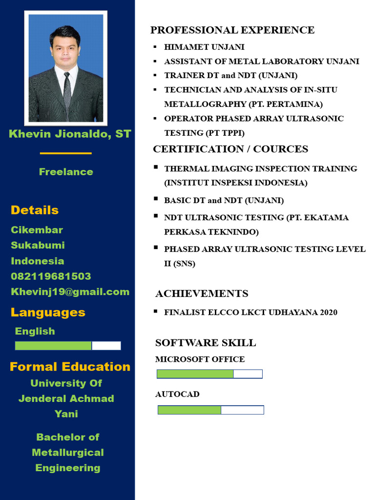 CV KHEVIN JIONALDO | PDF