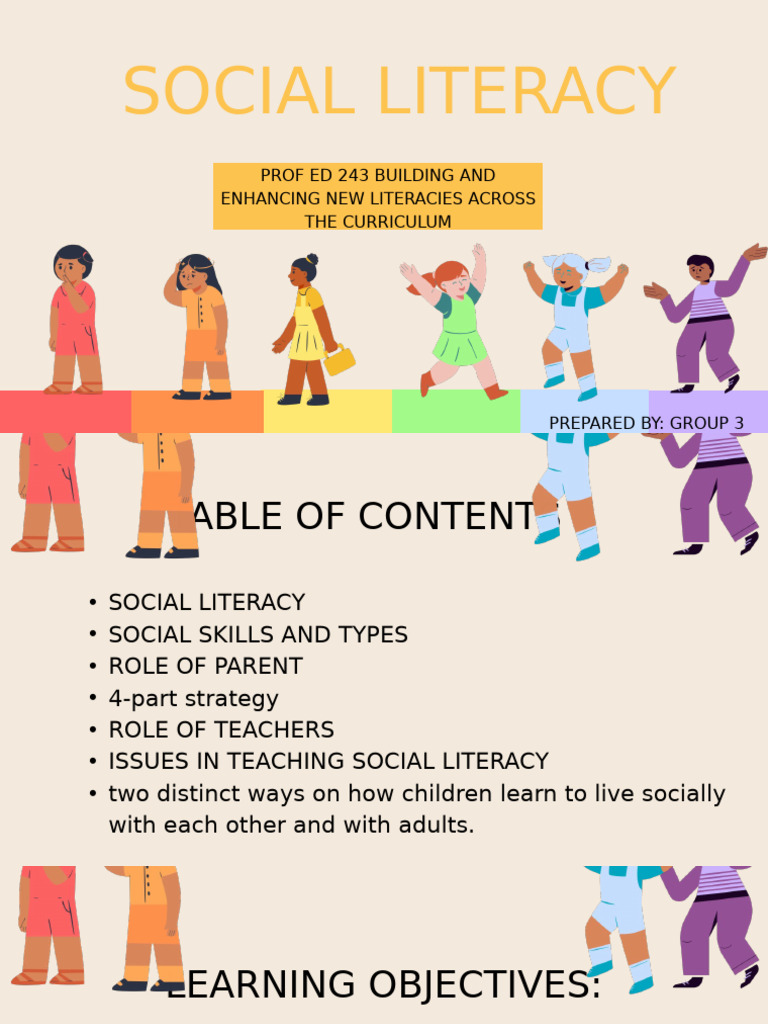 Social Literacy | PDF | Bullying | Literacy