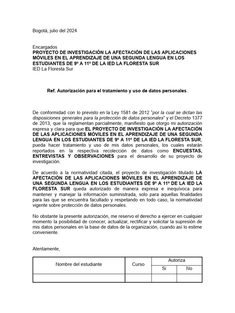 Modelo Carta Habeas Data.docx (2) | PDF