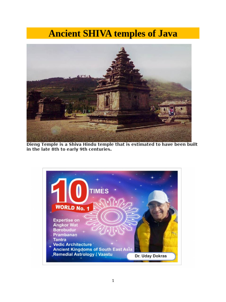 Ancient Shiva Temples of Java | PDF | Mandala | Vajrayana