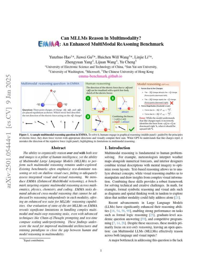 Can MLLMs Reason in Multimodality | PDF | Reason | Electrical Network