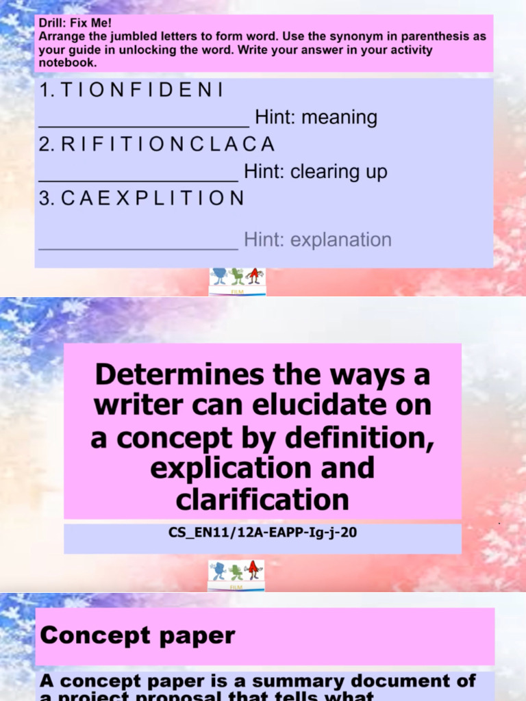 Definition, Clarification, Explication | PDF