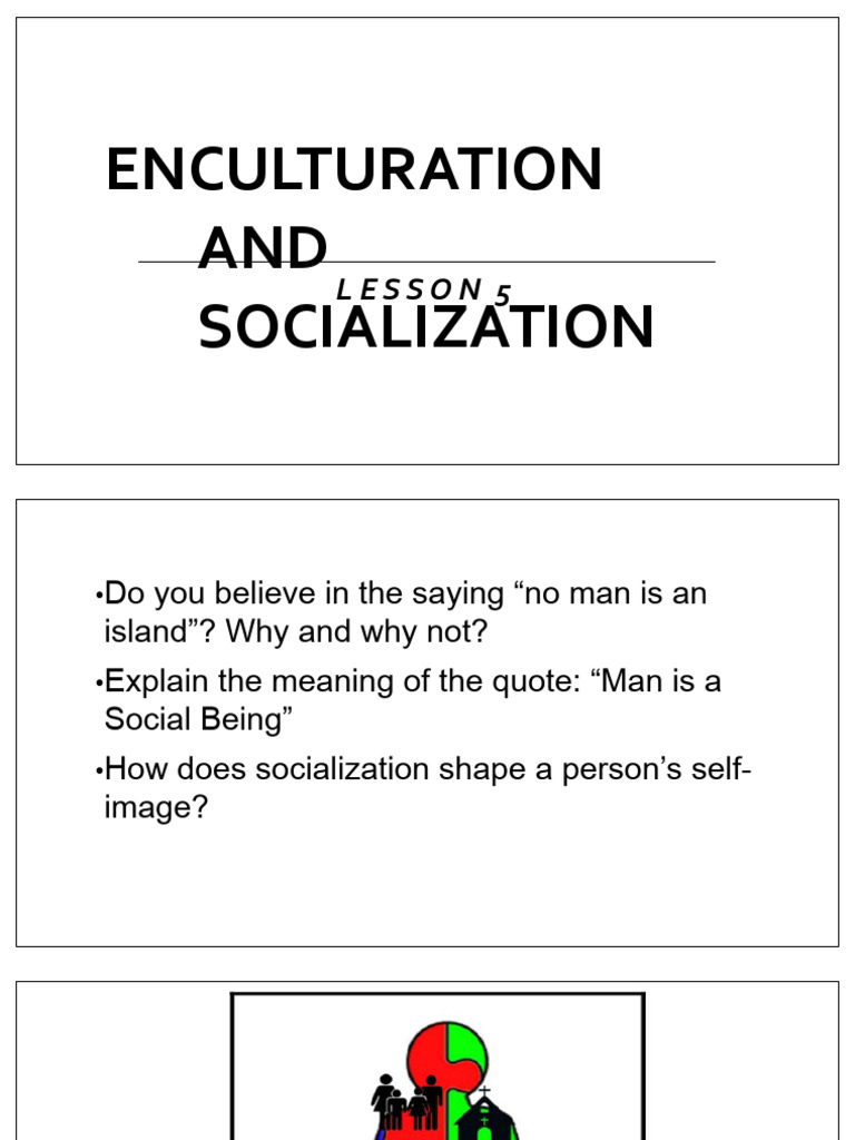 Lesson 5 - Enculturation and Socialization - PPTX 2 | PDF | Deviance ...
