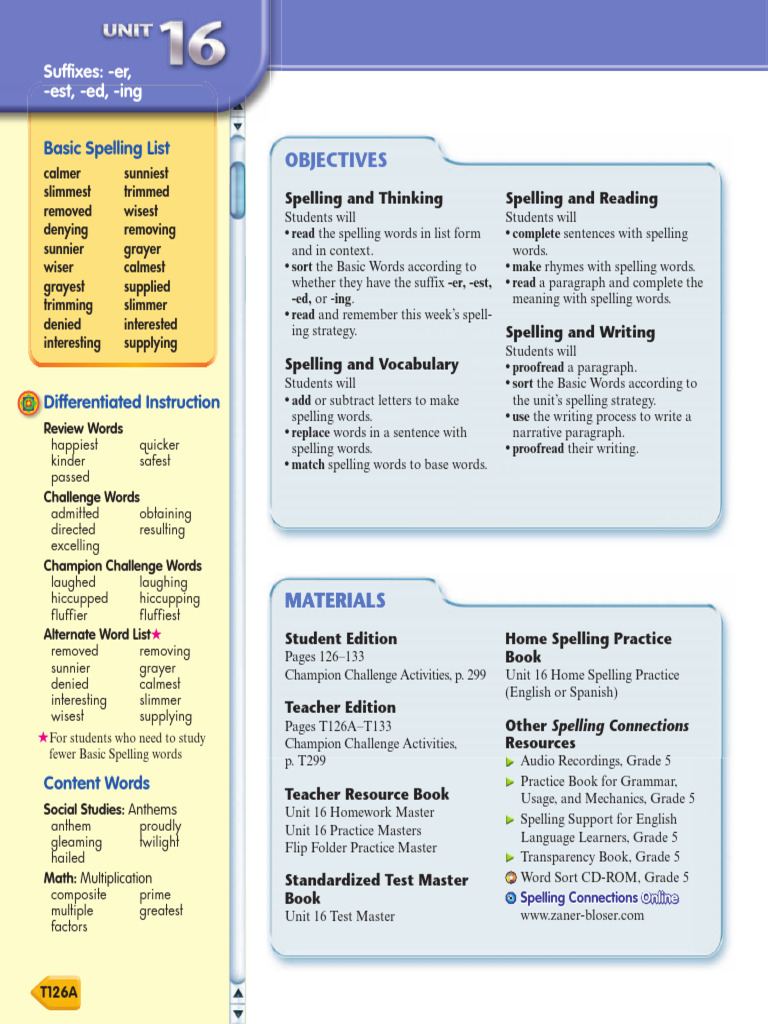 Spelling Connections - Zaner-Bloser | PDF | English Language | Linguistics