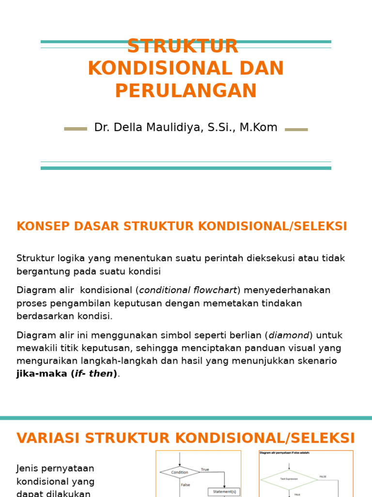 Struktur Kondisional Dan Perulangan | PDF