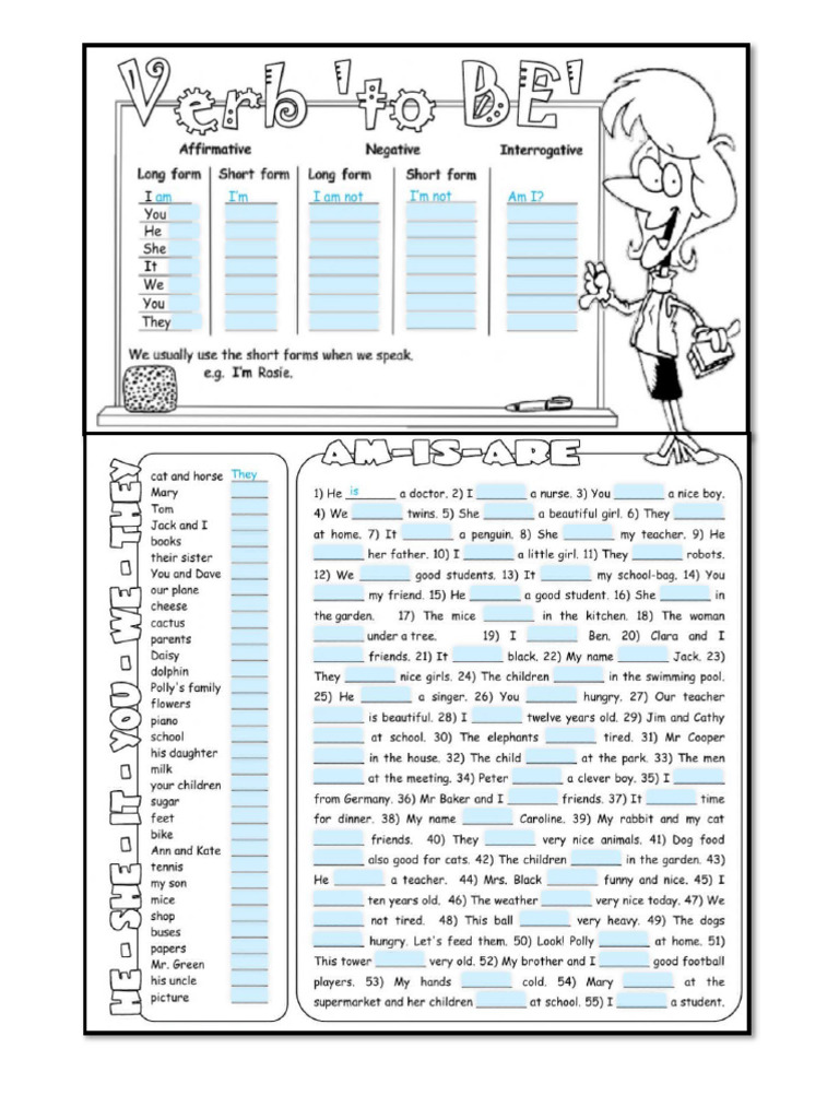 Lesson Verb To Be Material | PDF