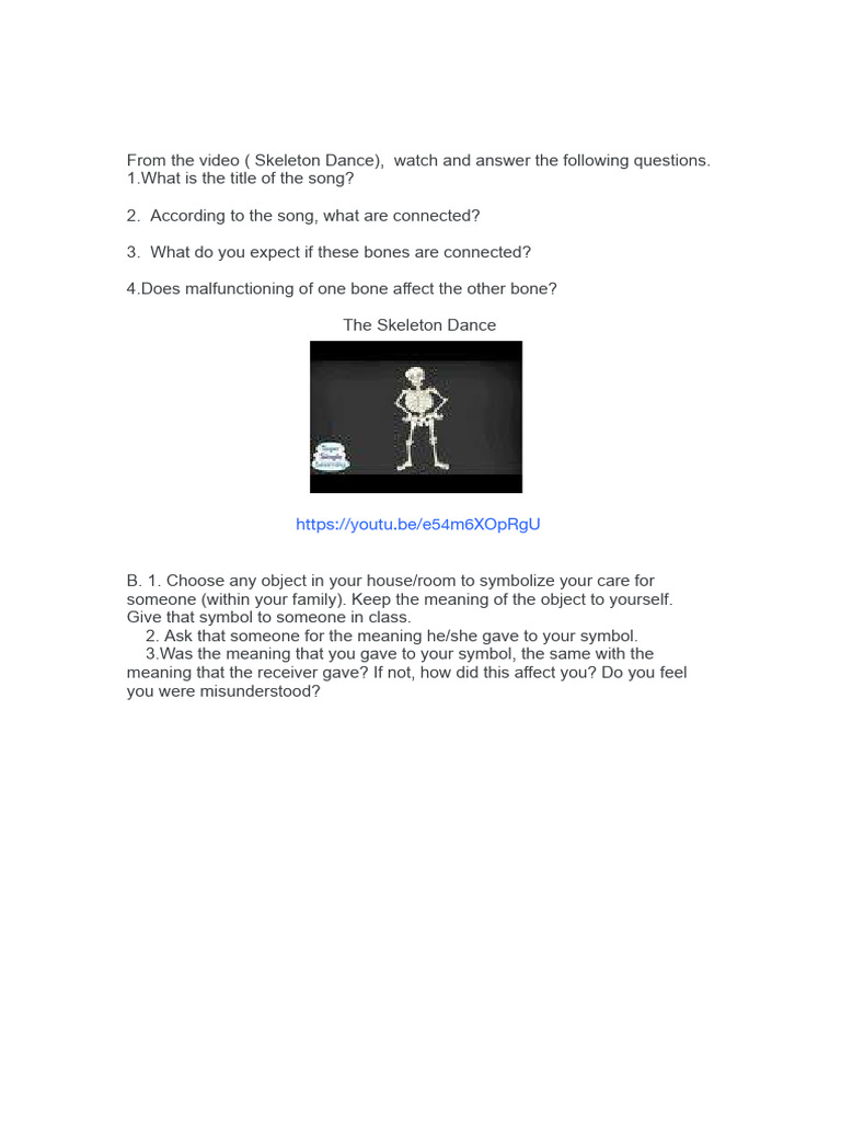 Skeleton Dance-1 | PDF