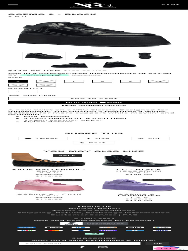 QOZMO 2 - Black YRU Footwear | PDF