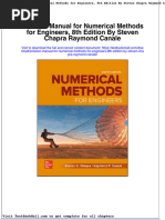 Solution Manual For Numerical Methods For Engineers 7th Edition by ...