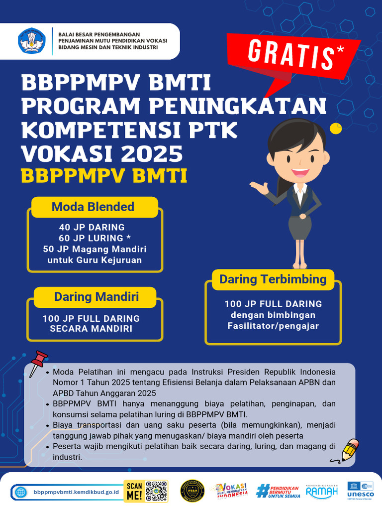 Pelatihan Vokasi 2025 di BBPPMPV BMTI | PDF