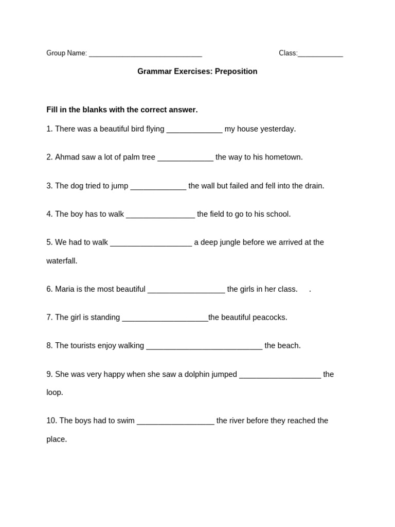 Quiz Grammar2 | PDF