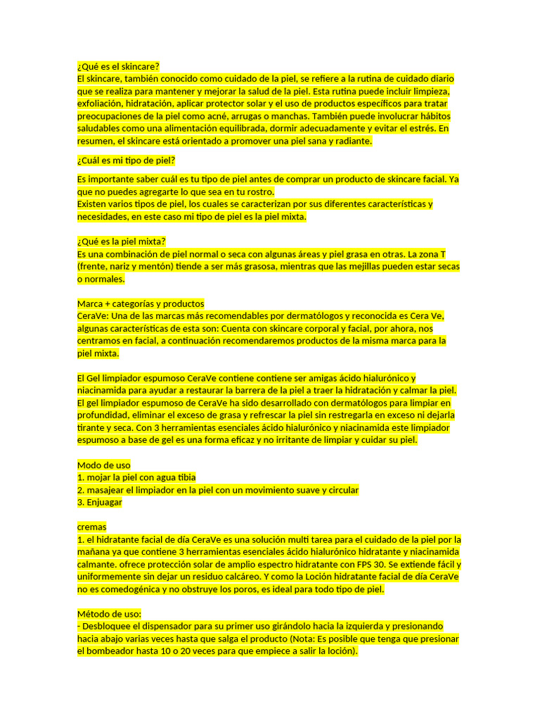 Haerinism Skincare | PDF | Protector solar | Ejercicio aerobico