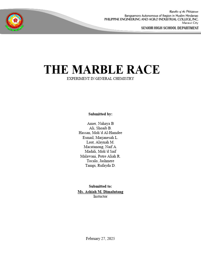 Marble Race | PDF | Liquids | Viscosity