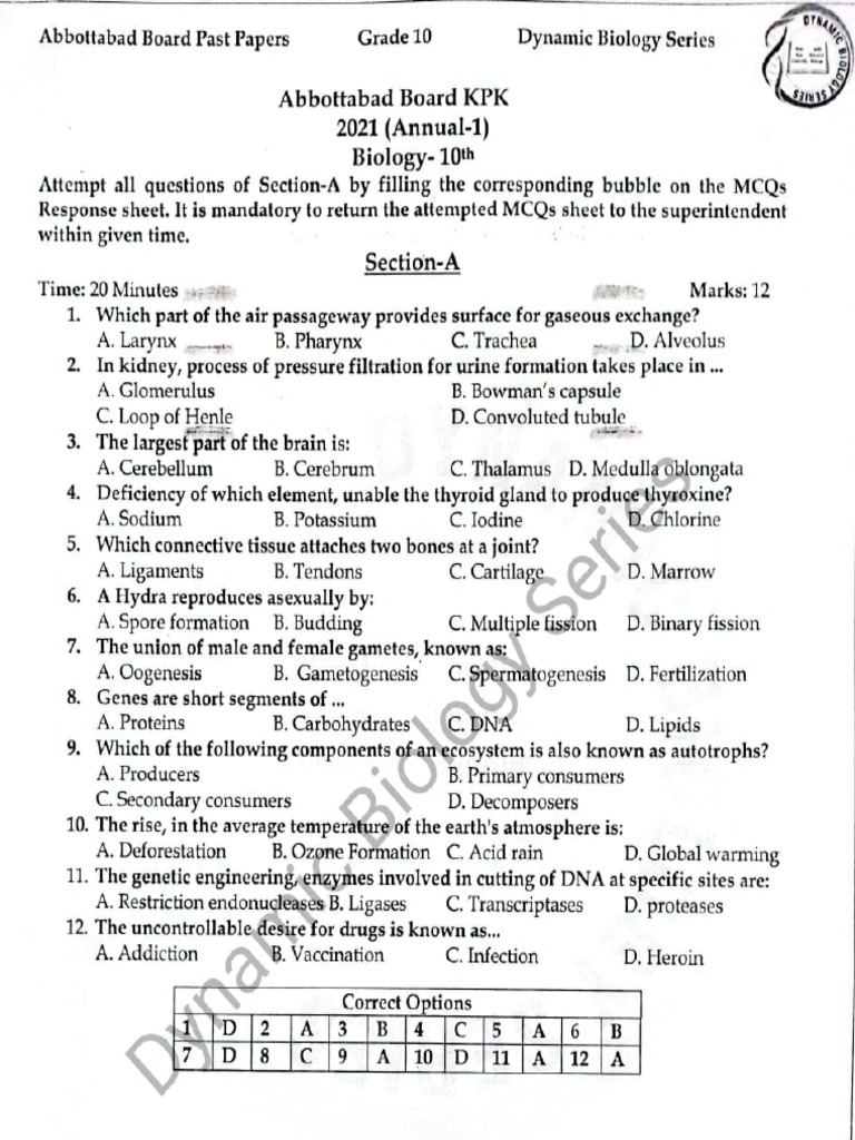 Past paper 2021 - I | PDF
