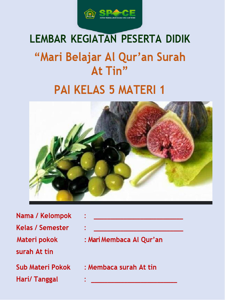 Pembelajaran Surah At Tin untuk Siswa | PDF