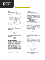 Soal SBMPTN 2014 TKPA Matematika Dasar Dan Pembahasan Kode 652 | PDF