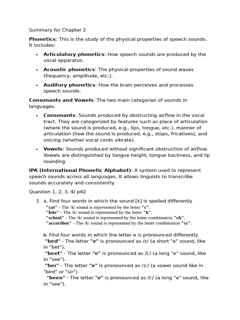 Chapter 2 | PDF | Phonetics | Speech