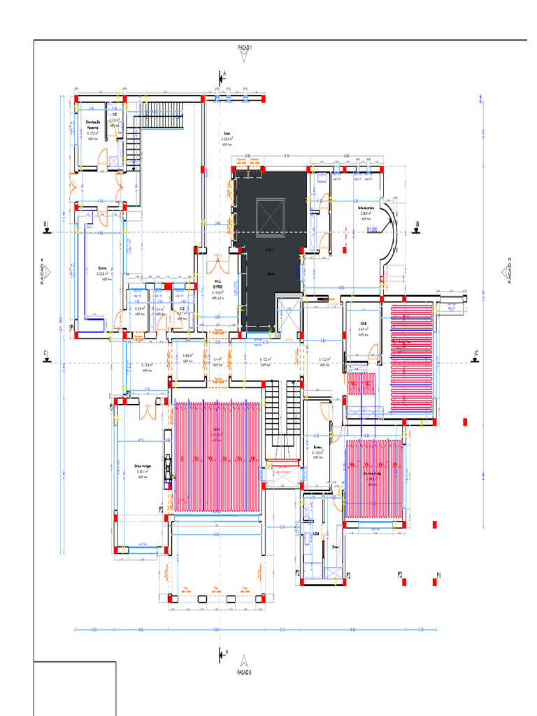 plan de RDC chauffage VILLA | PDF