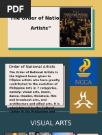 The National Artist Insignia Report | PDF | The Arts | Philippines
