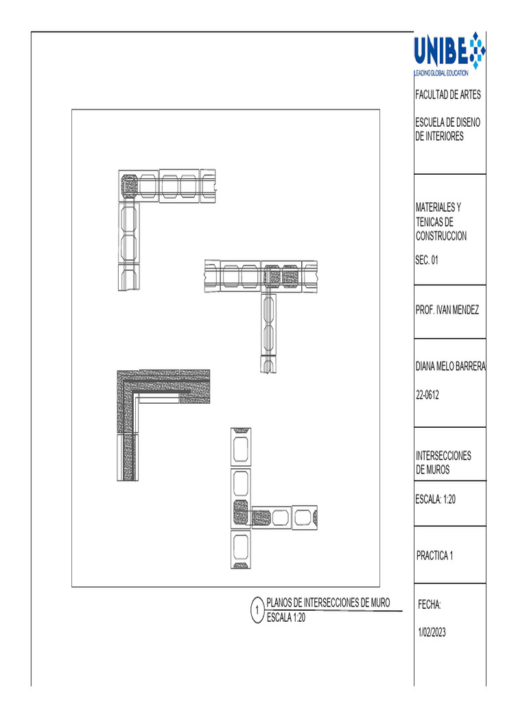 Intersecciones de Muros PDF | PDF