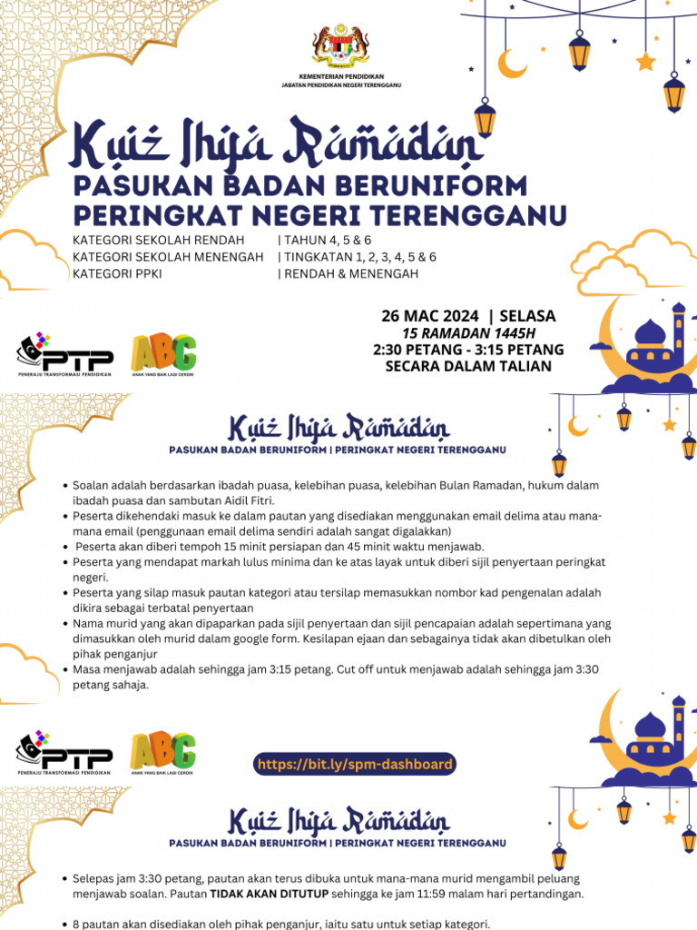 Kuiz Ihya Ramadan PBB 2025 | PDF