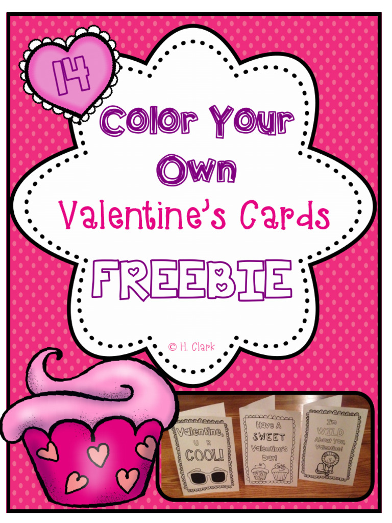 Color Your Own: Valentine's Cards | PDF
