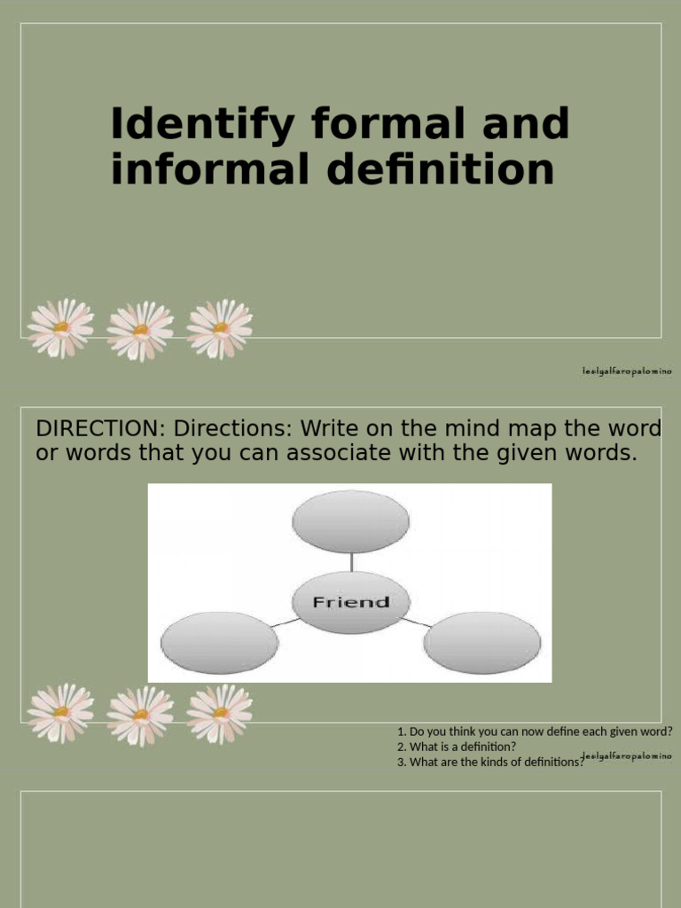 MARCH5-G7-Identify Formal and Informal Definition | PDF | Triangle | Apple