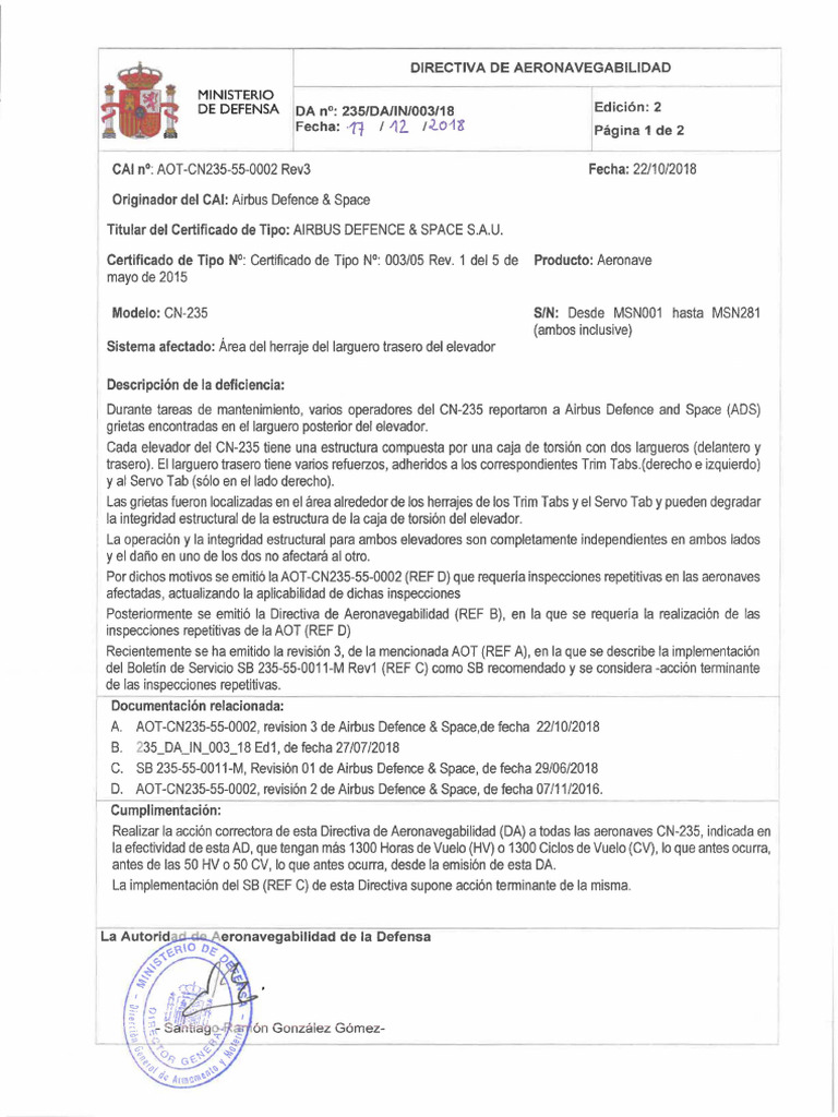 Ad Dgam 235-Da-In-003-18 | PDF