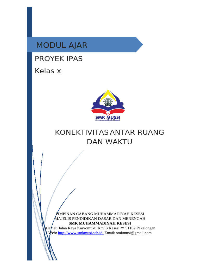 5. Modul Ajar_ Rumpun Bisman Konektivitas antar ruang dan waktu | PDF