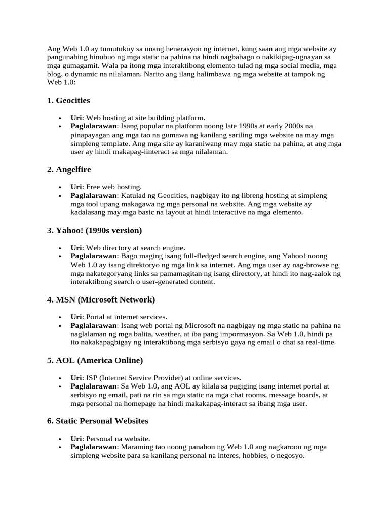 Ang Web 1 | PDF